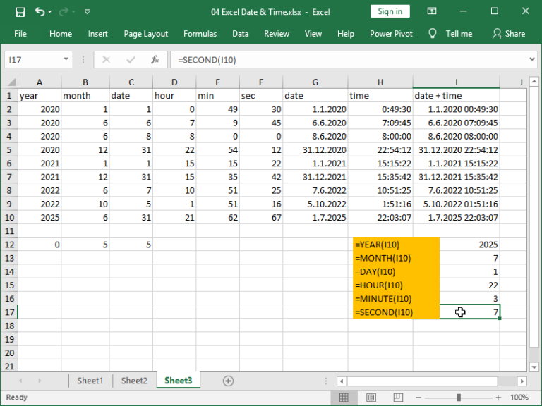 Date and Time in Excel – dailyEXCEL.net