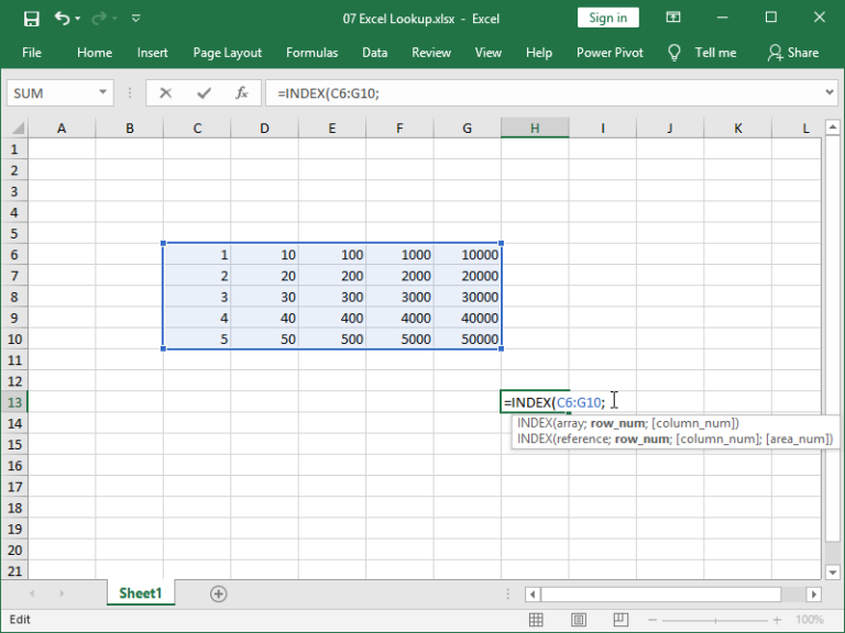 Lookup with unique identifiers – dailyEXCEL.net