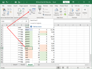 Sort & Filter in Excel – dailyEXCEL.net