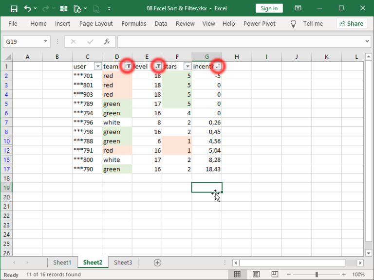 Sort & Filter in Excel – dailyEXCEL.net