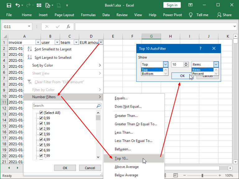 Top 10 lists in Excel – dailyEXCEL.net