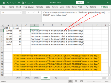 UNICODE and UNICHAR functions – dailyEXCEL.net
