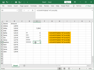 SUMIFS by text string length – dailyEXCEL.net