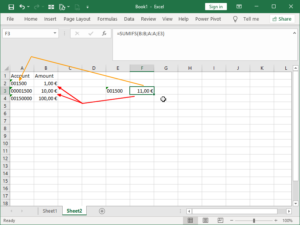 SUMIFS by text string length – dailyEXCEL.net