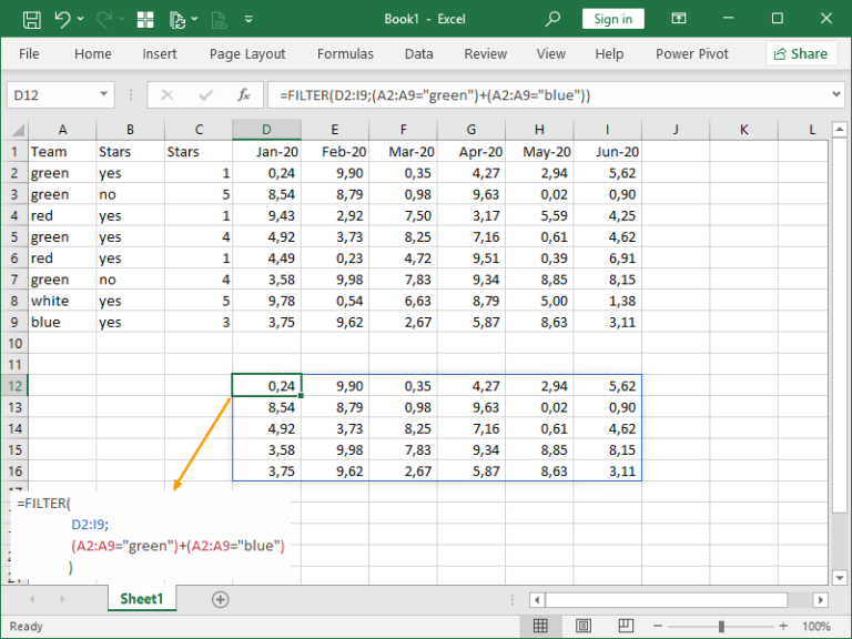 FILTER function – dailyEXCEL.net