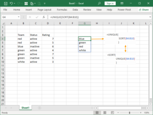 UNIQUE function – dailyEXCEL.net