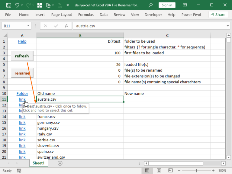 Excel VBA File Renamer for Windows – dailyEXCEL.net
